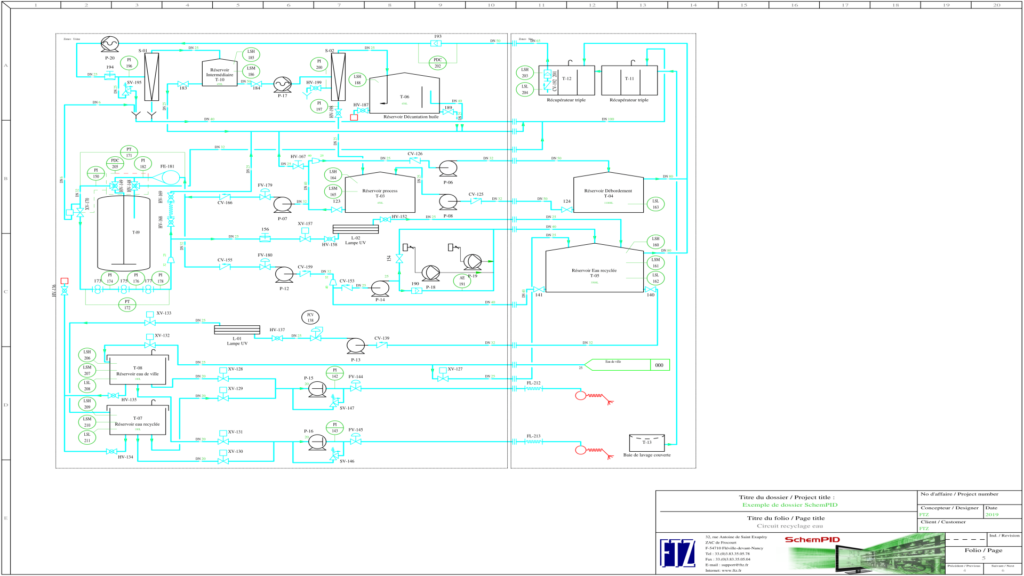 SchemPID: CAD software for PID diagrams Piping and instrumentation