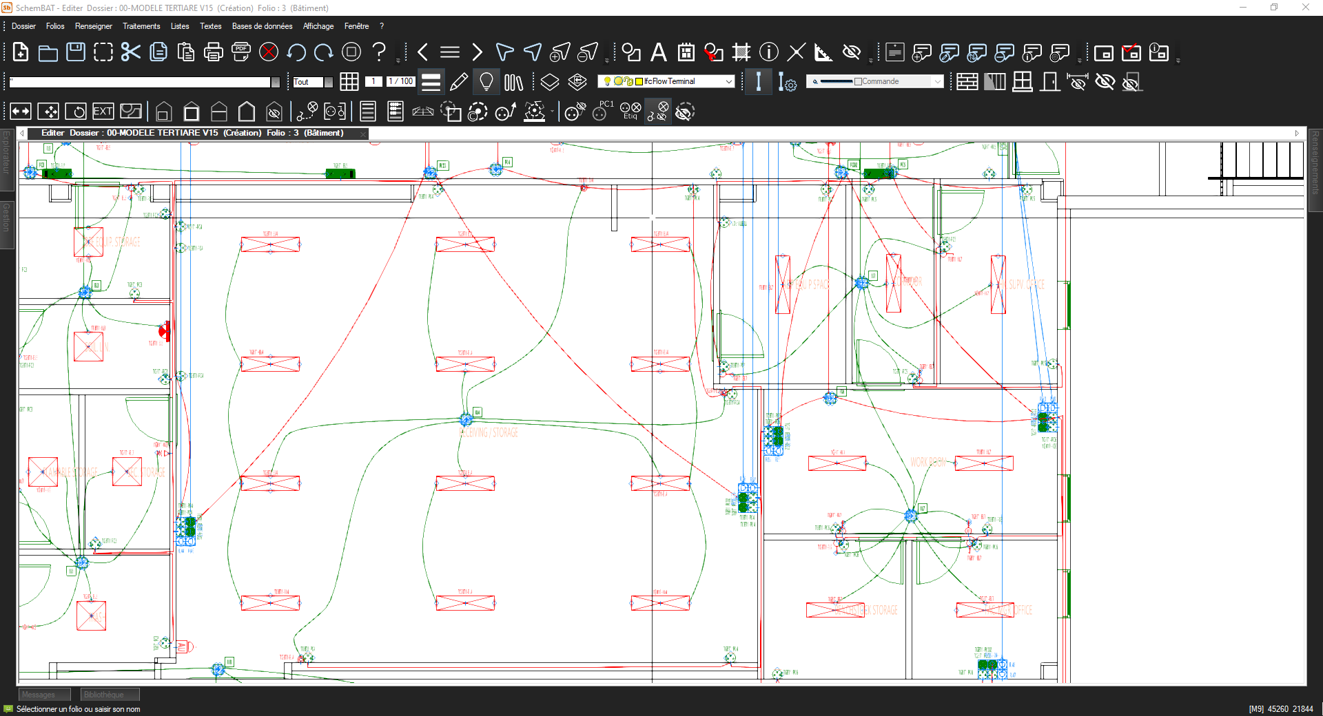 Electrical cabling building